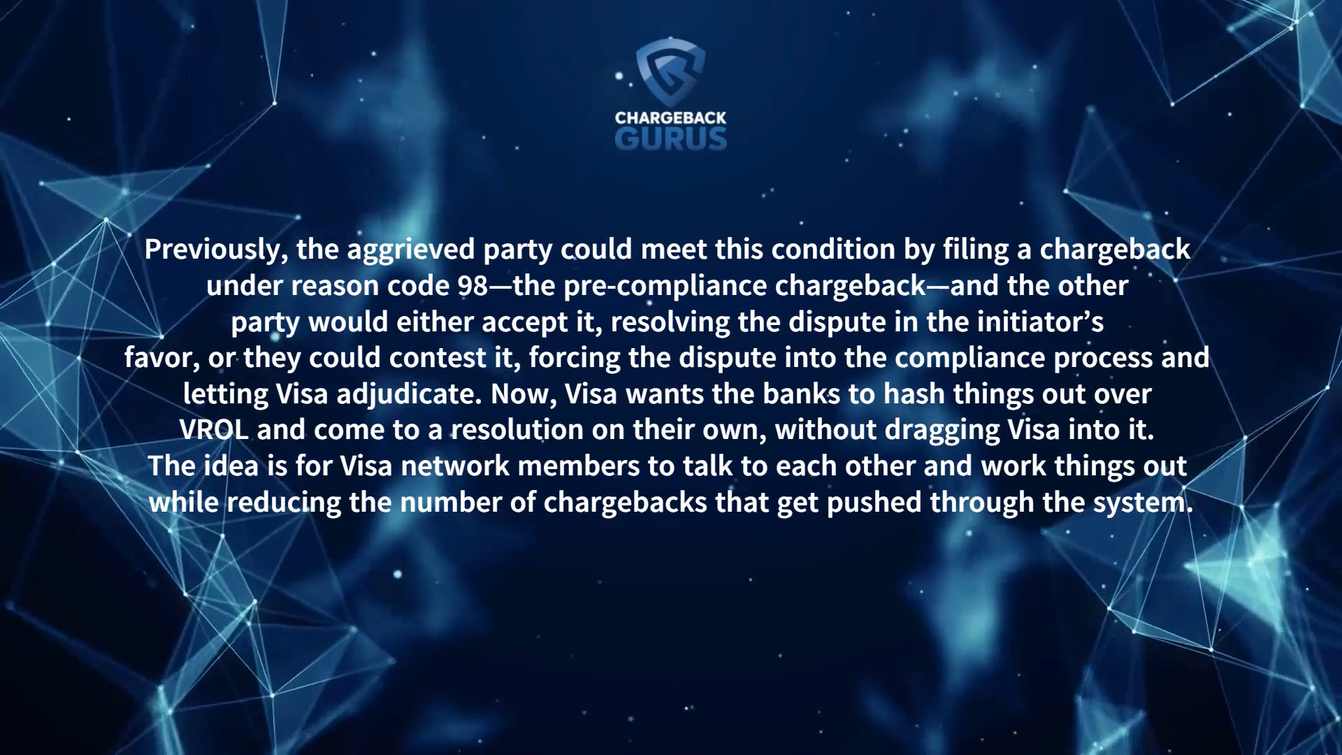 Pre-Compliance Chargebacks & Reason Code 98 Explained